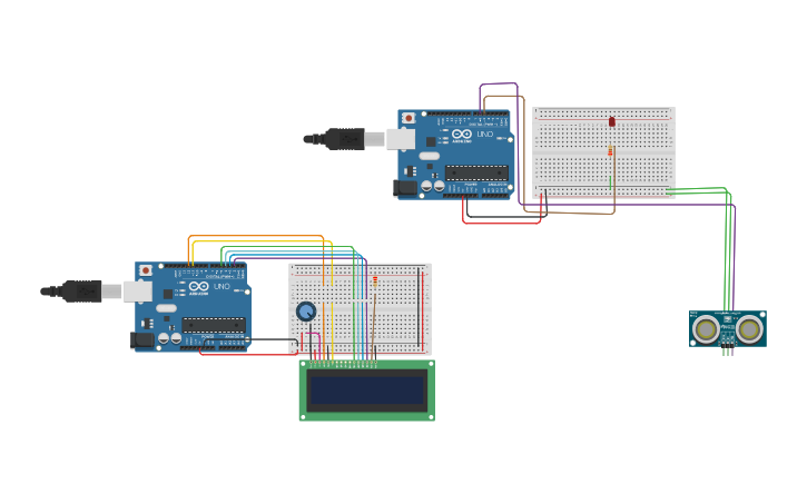 Circuit design PRACTICA ARDUINO PUERTAS | Tinkercad