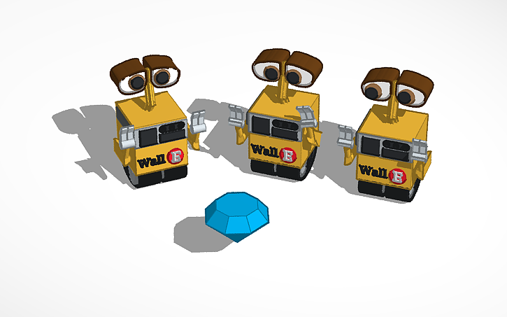 3D design роботи Wall-E - Tinkercad