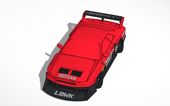 3D design Liberty Walk Silhouette GTR R34 - Tinkercad
