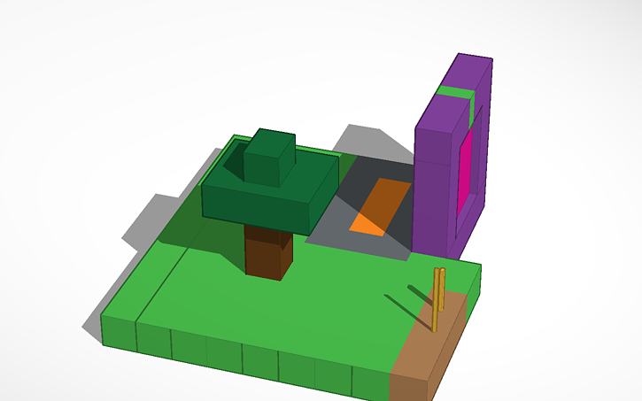 3D design Minecraft World - Tinkercad