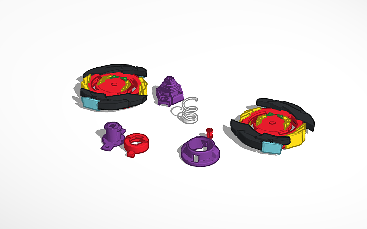 3D design beyblade burst valkyrie diomedus - Tinkercad