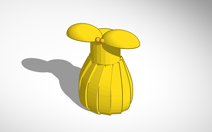 3D design beauty's dress - Tinkercad
