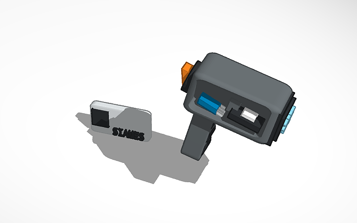 3D design lector de tarjetas rfid portatil - Tinkercad