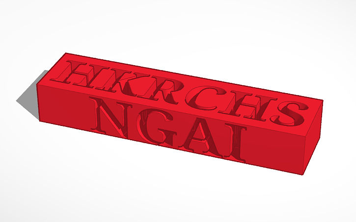 3D design Jenga - Tinkercad