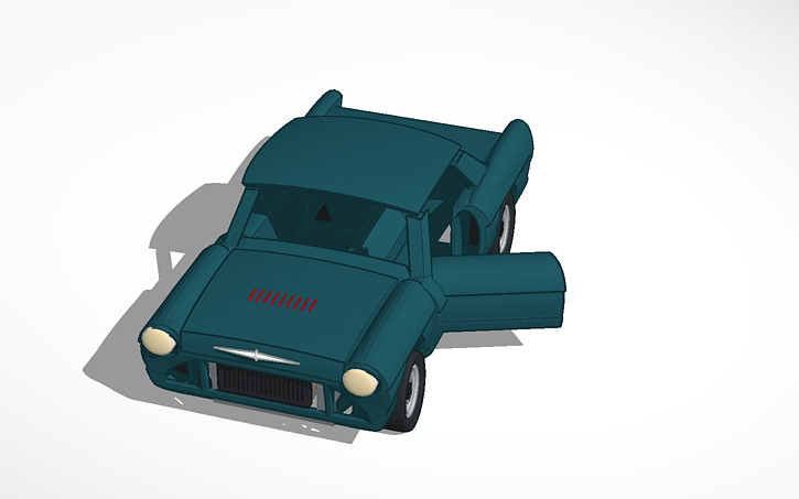 3D design muscle car - Tinkercad