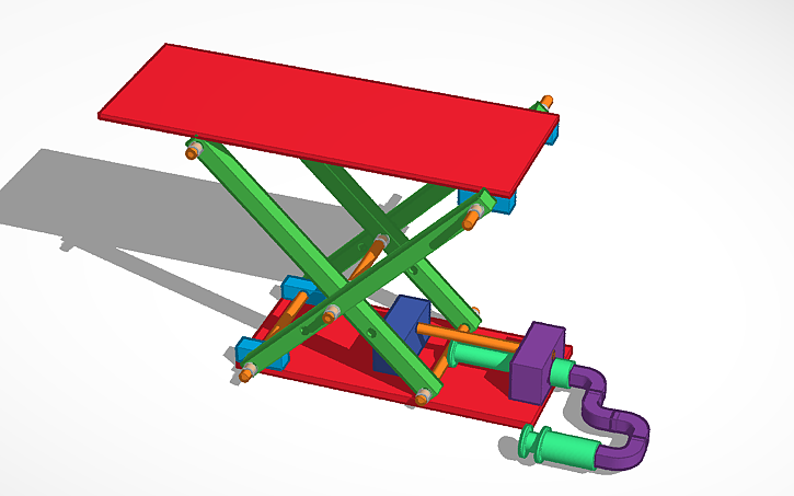 3D design Hydraulic Platform - Tinkercad