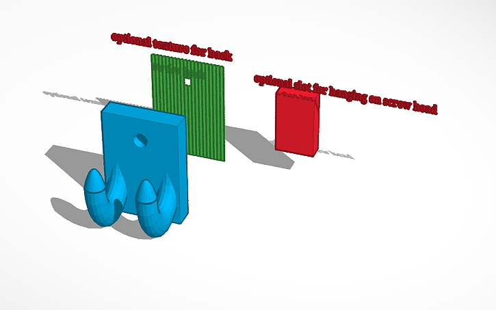 3D design Hanging Hook - Tinkercad