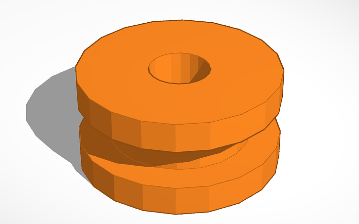 3D design rope wheel - Tinkercad