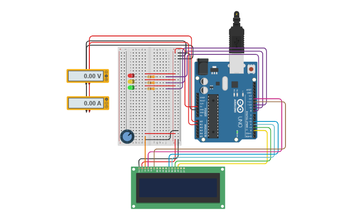 Circuit design Copy of Smart Energy Monitoring System - Tinkercad