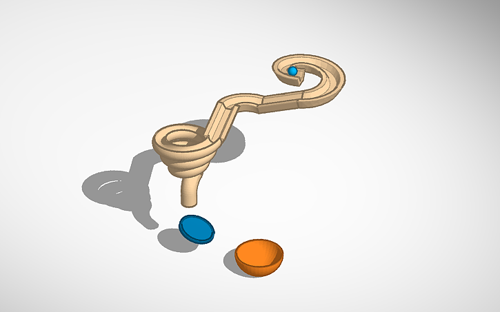 3D design Ball Run Design Challenge - Tinkercad