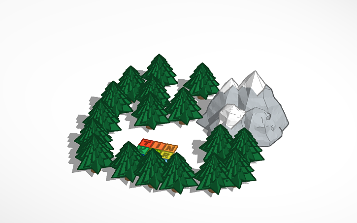 3D design La montaña tinkerd - Tinkercad