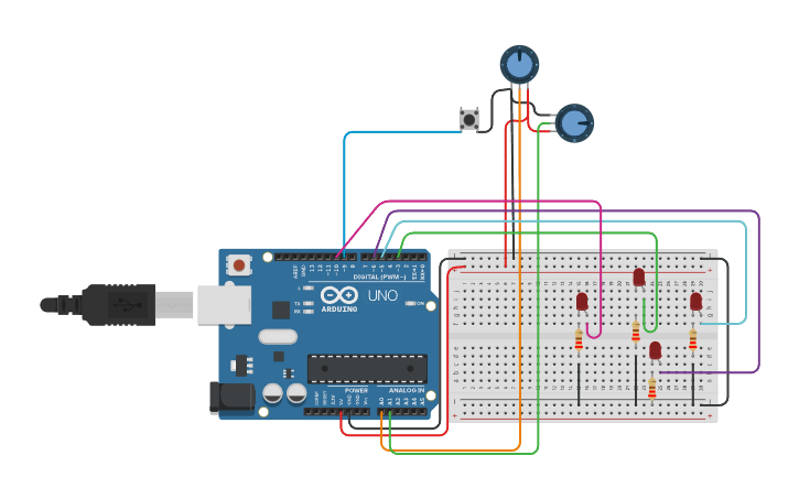 Circuit design Joystick - Tinkercad