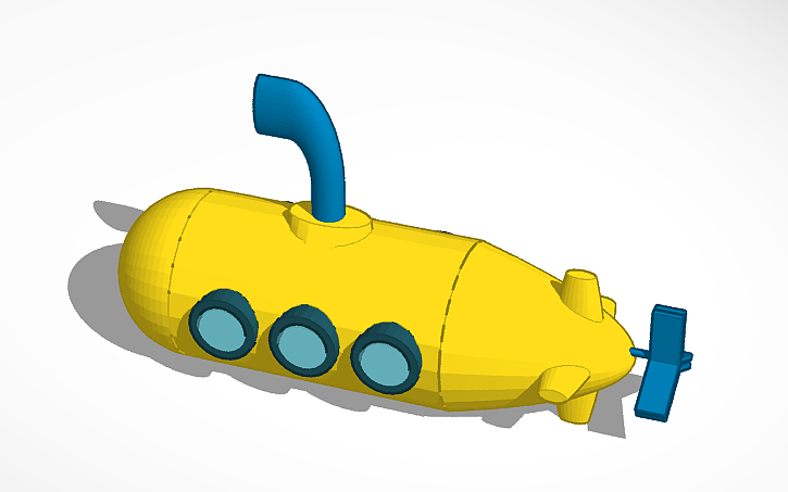3d Design Submarino Tinkercad