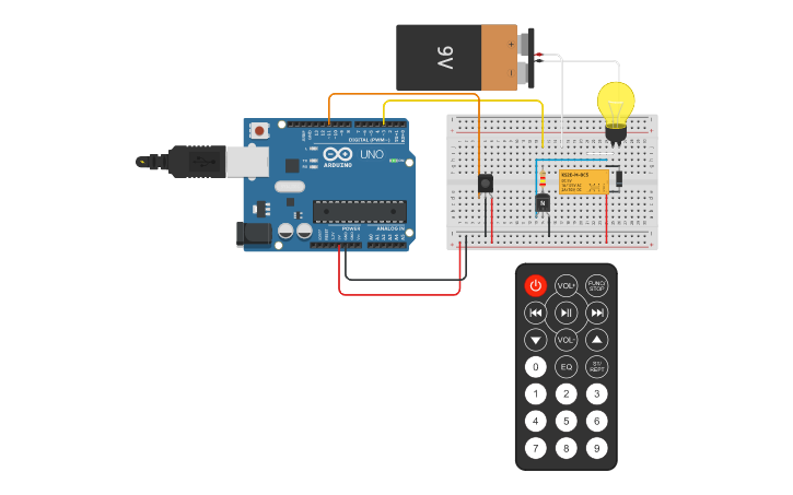 Circuit design ARDUINO IR REMOTE - Tinkercad