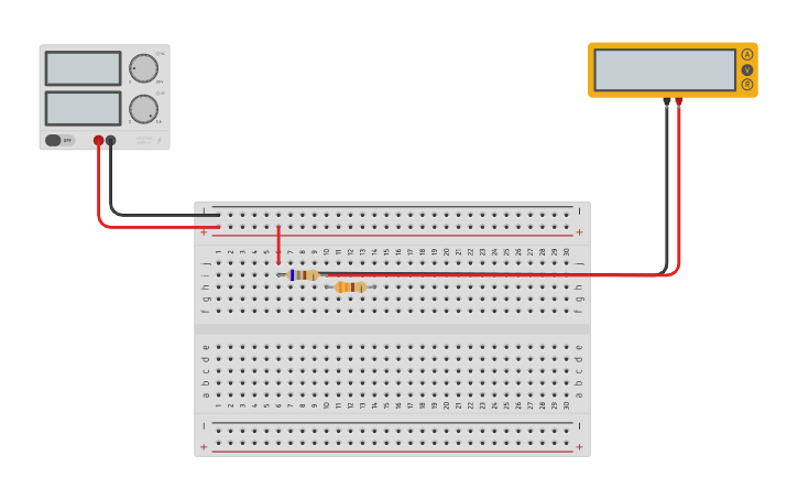 Circuit design Tinkercad Series Lab 1- Series Circuit- R1 - Tinkercad