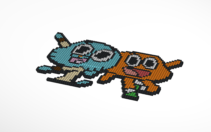 3D design Amazing world of gumball - Tinkercad