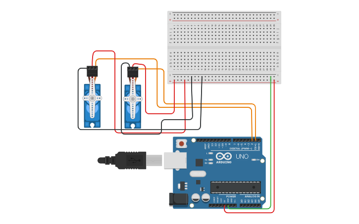 Circuit design Servomotor | Tinkercad Circuit design Servomotor | Tinkercad