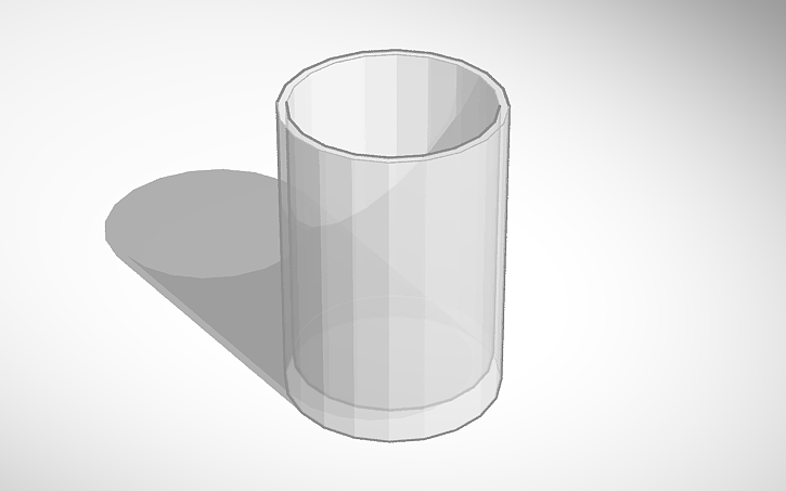 3D design Glass - Tinkercad