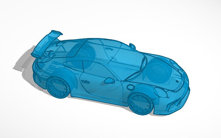 3D design Porsche GT3 RS - Tinkercad