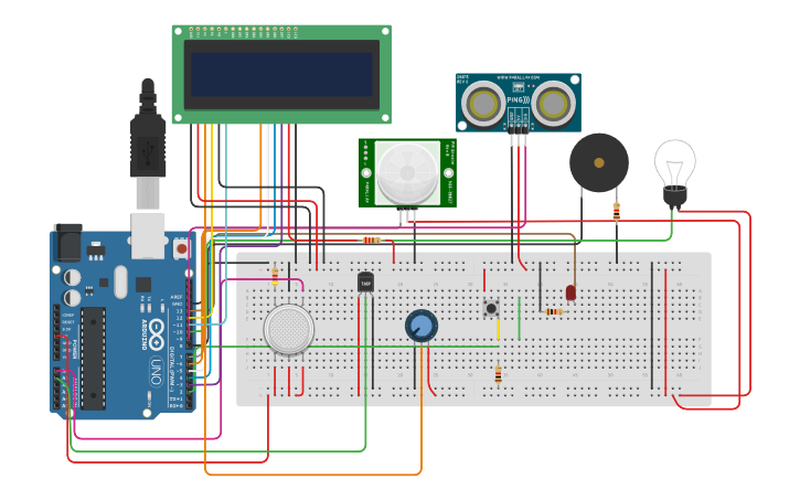Circuit Design Smart House Tinkercad 0173