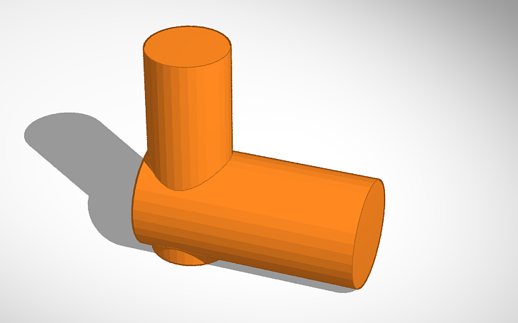 3D design 20 to 16 mm pvc pipe 90° connector | Tinkercad