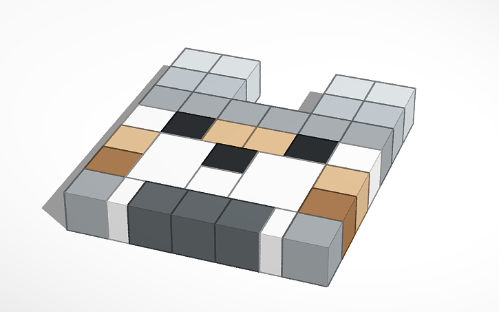 3D design dog minecraft | Tinkercad