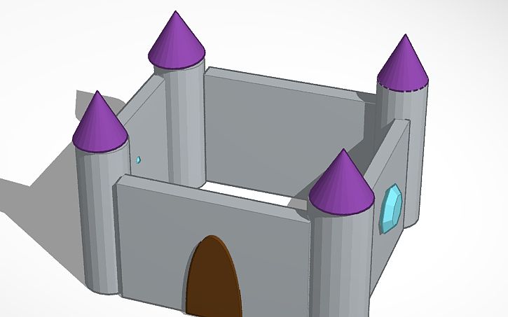 3D design castle - Tinkercad