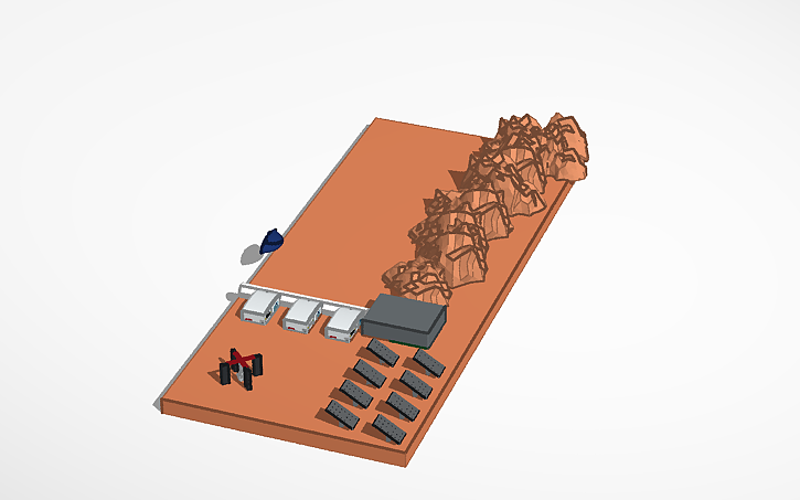 3D design Mars base - Tinkercad