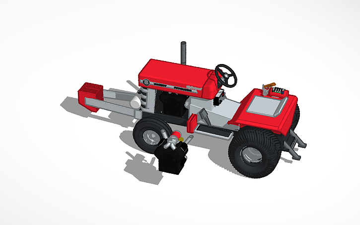 3D design Massey Ferguson MF 8 Pro Stock Garden Tractor | Tinkercad