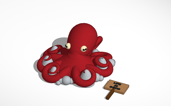 3D design octopus - Tinkercad