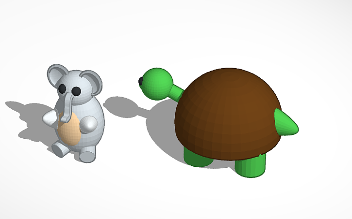 3D design animals - Tinkercad