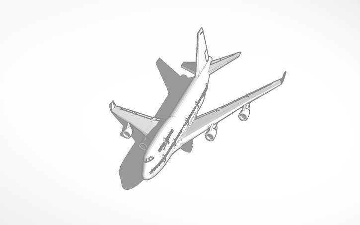 3D design Passenger Plane - Tinkercad