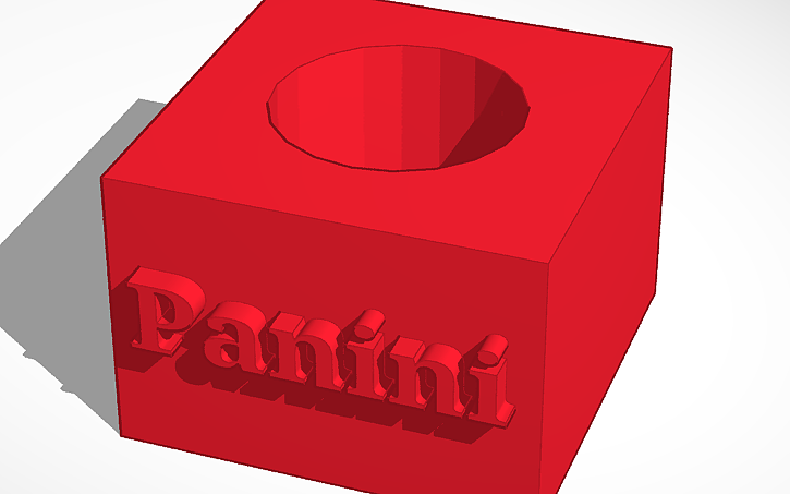 3D design panini food plate | Tinkercad