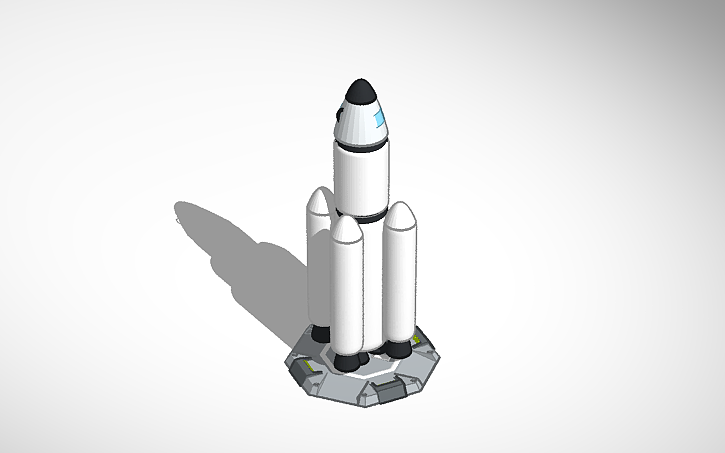 3D design Low Earth orbit rocket | Tinkercad