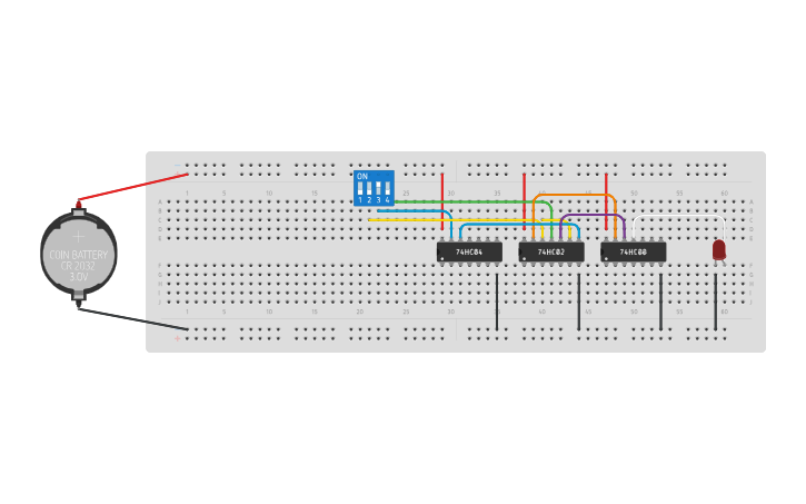 Circuit design Circuito lógico 2 - Tinkercad