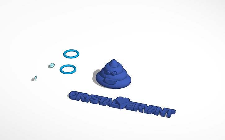 3D design crystal's poop | Tinkercad