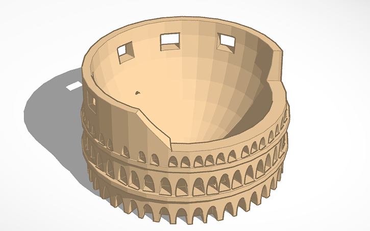 3D design Colosseum - Tinkercad