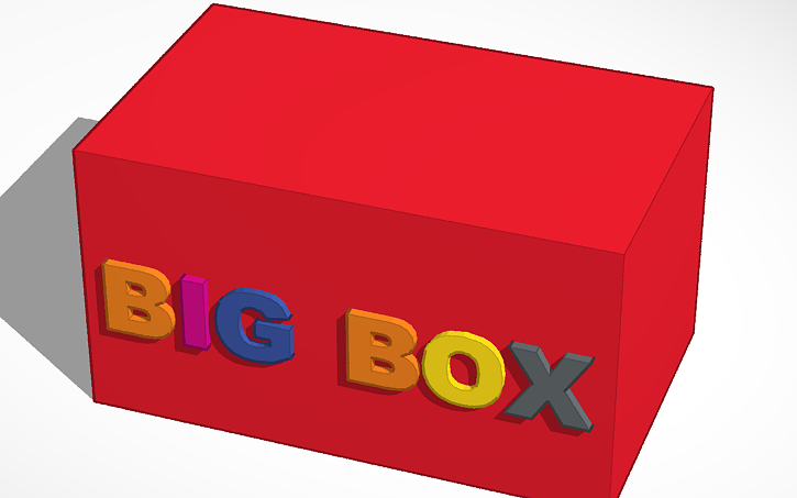 3D design Big Box-2 | Tinkercad