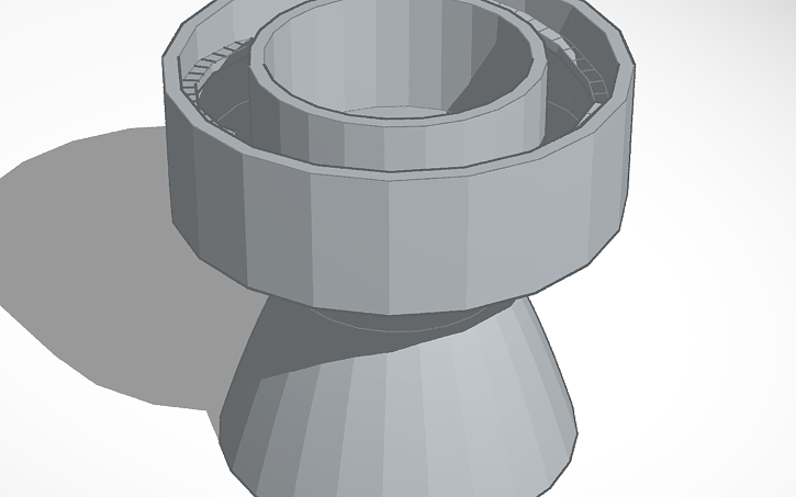 3d Design Cap Rocket Engine Tinkercad