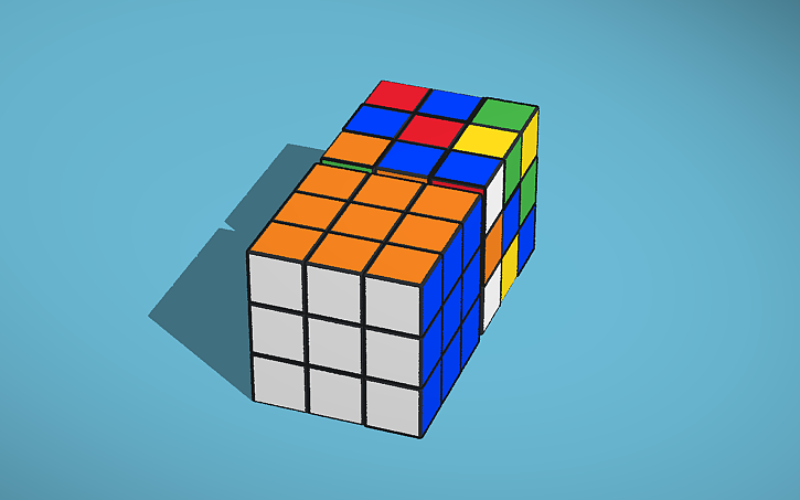 3D design Rubik's cube - Tinkercad