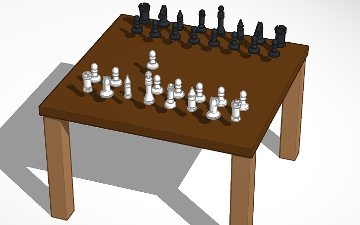 3D design Chess - Tinkercad