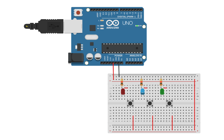 Circuit Design Using A Breadboard Tinkercad