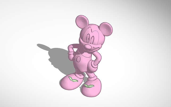 3D design mickey mouse - Tinkercad