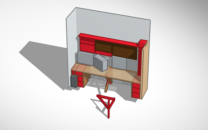3D design Projekt Biurko Jakub - Tinkercad