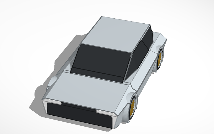 3D design DeLorean inspired hot hatch - Tinkercad