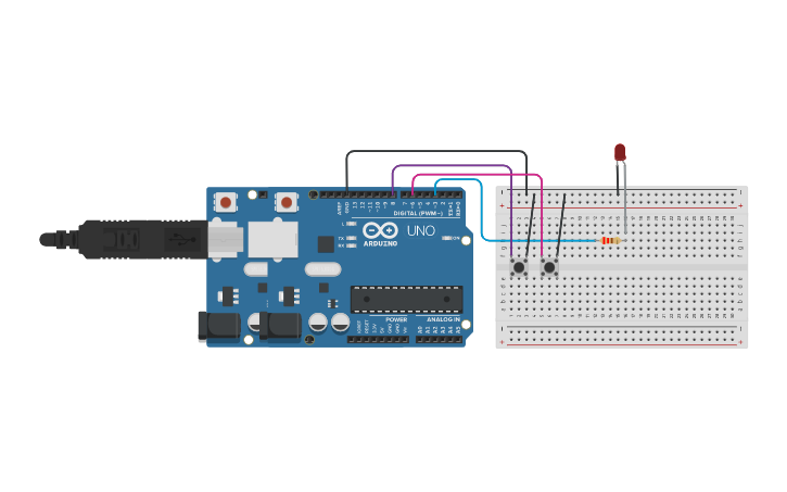 Circuit design On_Off_Button | Tinkercad