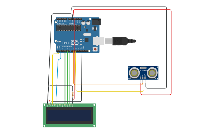 Circuit Design Distance Measurement Tinkercad
