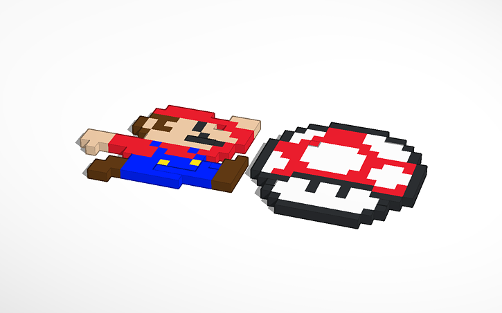 3D design PixelArt [1 MM Pixel] | Tinkercad