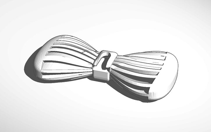 3D design Bow Tie - Tinkercad
