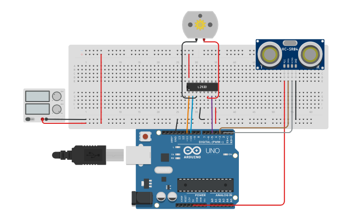 Circuit design DRYER - Tinkercad